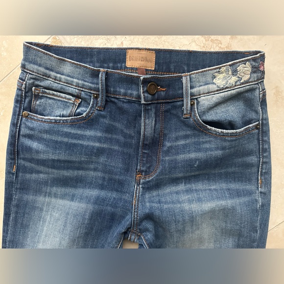 DRIFTWOOD | Jeans | Nwot Driftwood Blue Flare Jeans With Floral ...